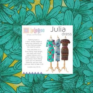 LuLaRoe | Dresses | New Lularoe Green Daisy Floral Julia Dress A5 ...